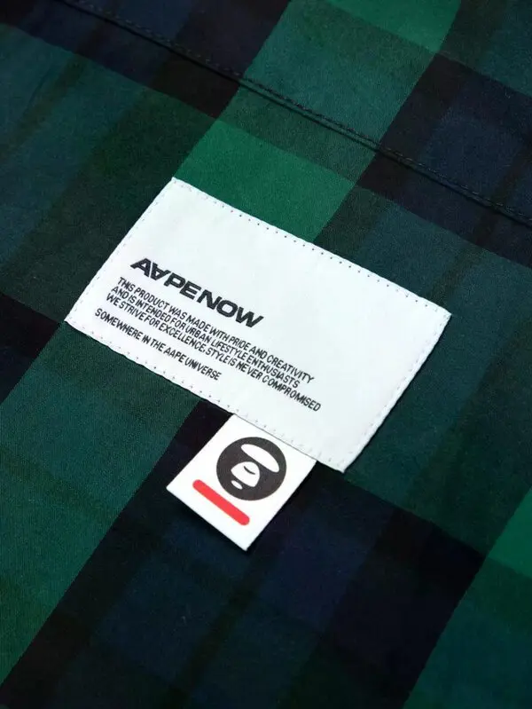 AAPE BY *A BATHING APE Moonface Check Shirt