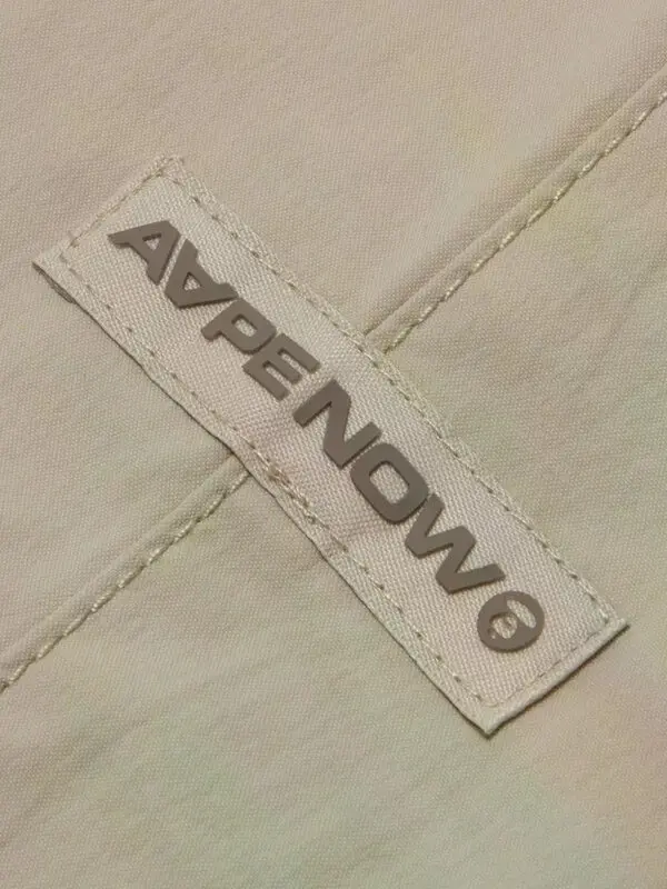 AAPE BY *A BATHING APE Moonface-patch Track Pants - Neutrals