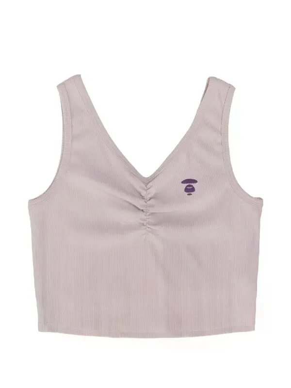AAPE BY *A BATHING APE Moonface Embroidered Crop Top