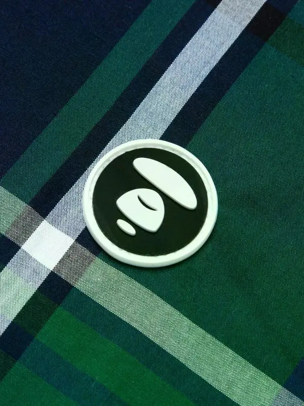 AAPE BY *A BATHING APE Moonface-patch Plaid Shirt