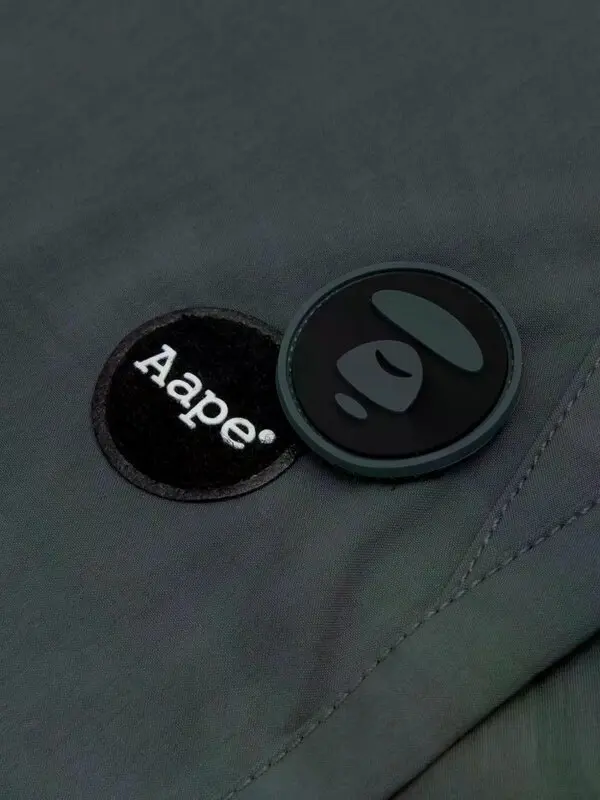 AAPE BY *A BATHING APE Moonface Branding-patched Trousers