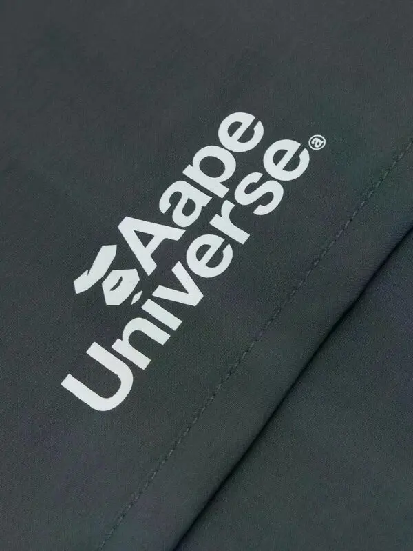 AAPE BY *A BATHING APE Moonface Branding-patched Trousers