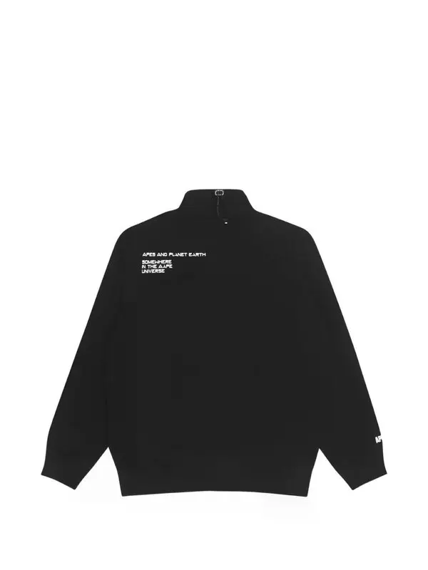 AAPE BY *A BATHING APE Globe Logo Sweatshirt - Black