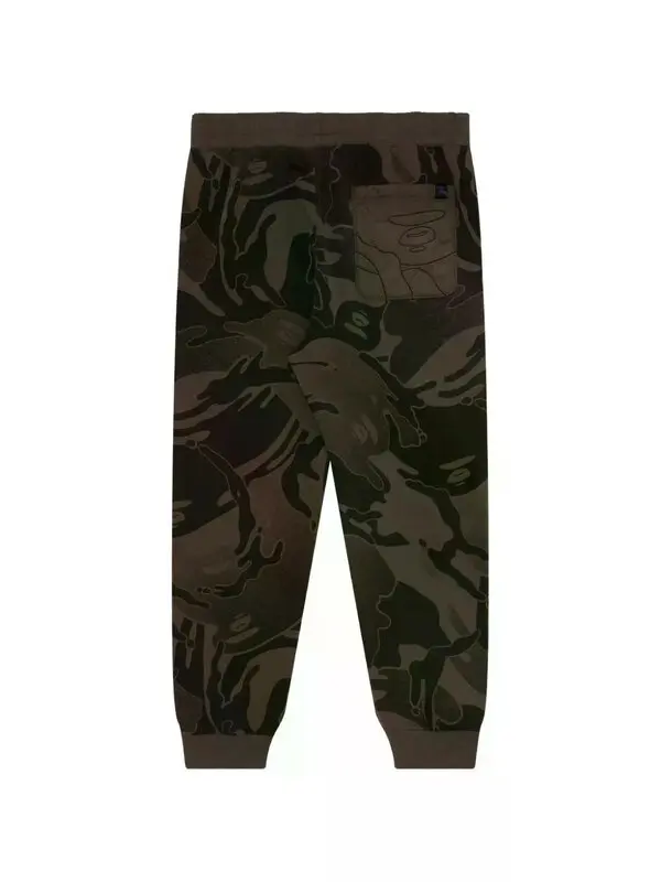 AAPE BY *A BATHING APE Moonface-patch Camo Track Pants