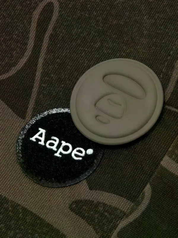 AAPE BY *A BATHING APE Moonface-patch Camo Track Pants