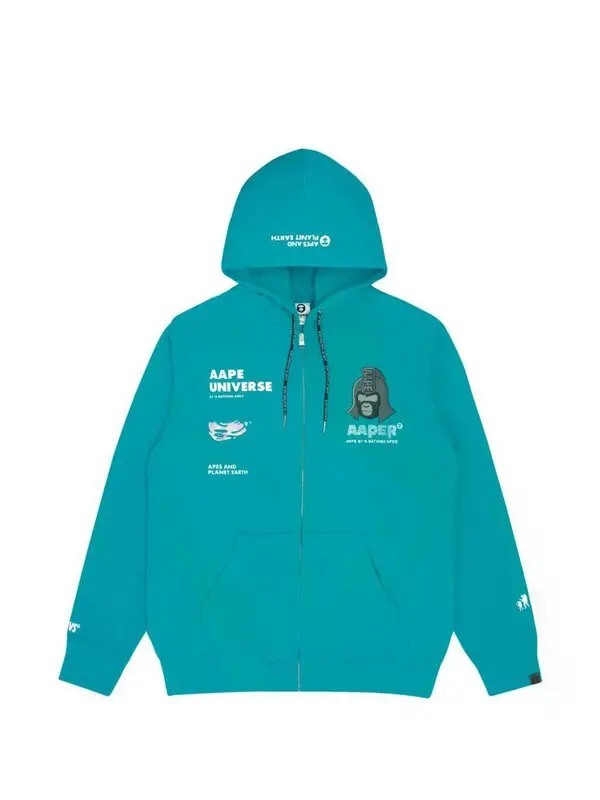 AAPE BY *A BATHING APE Printed Zip-up Hoodie
