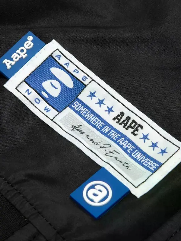 AAPE BY *A BATHING APE Moonface Reversible Bomber Jacket - Black