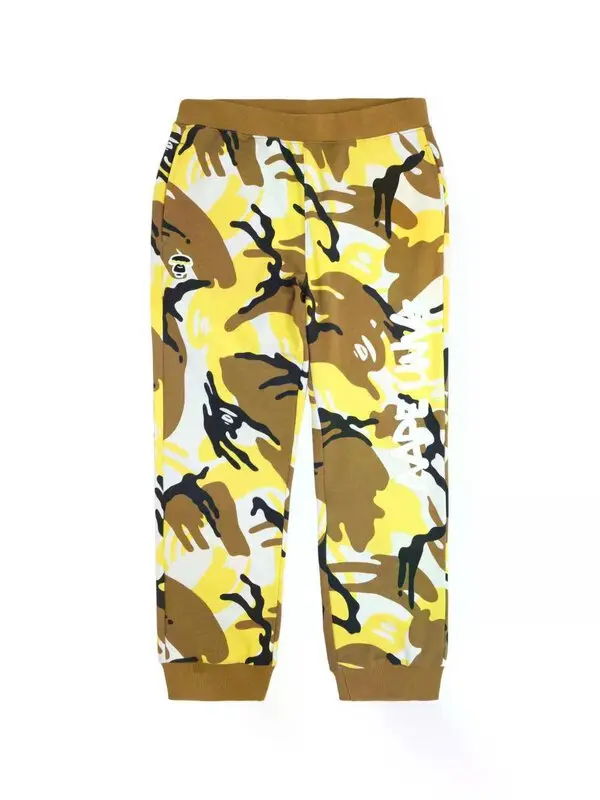 AAPE BY *A BATHING APE Camo Patterned Track Pants - Yellow
