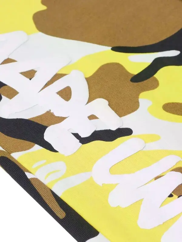 AAPE BY *A BATHING APE Camo Patterned Track Pants - Yellow
