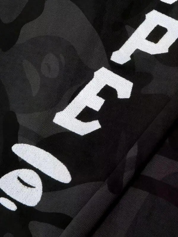 AAPE BY *A BATHING APE Moonface-patch Camo Track Pants - Black