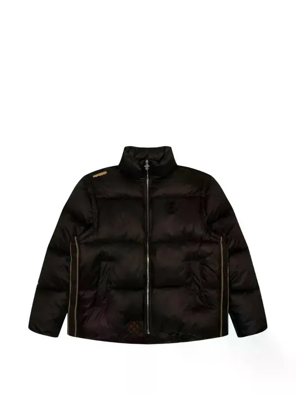 AAPE BY *A BATHING APE Moonface-patch Reversible Puffer Jacket - Brown