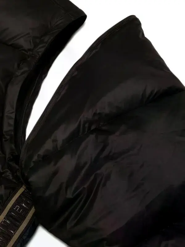 AAPE BY *A BATHING APE Moonface-patch Reversible Puffer Jacket - Brown