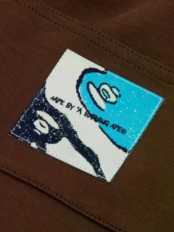 AAPE BY *A BATHING APE Moonface Logo Cargo Shorts