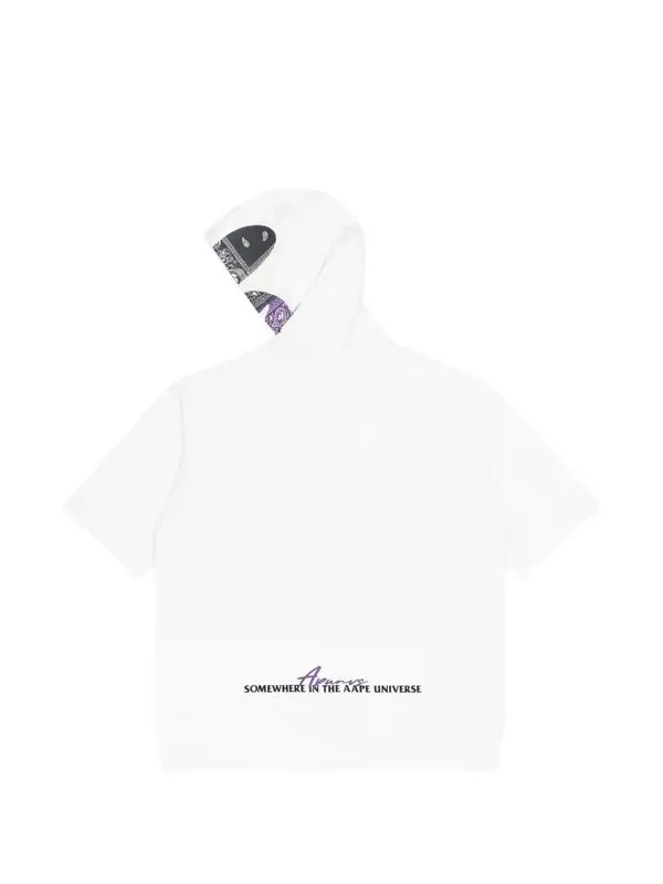 AAPE BY *A BATHING APE Half-zip Hoodie - White