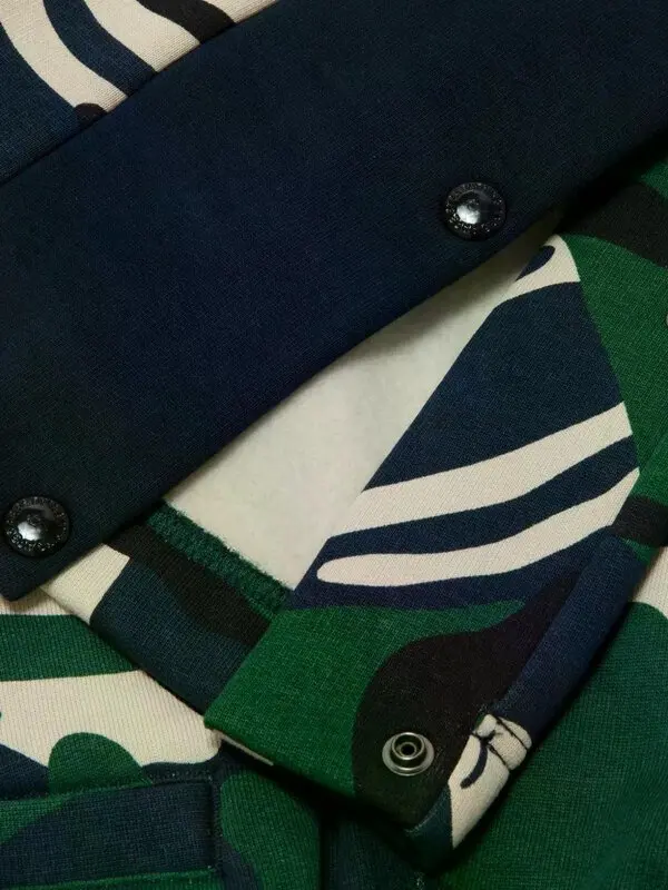 AAPE BY *A BATHING APE Moonface-patch Camouflage Track Pants - Green