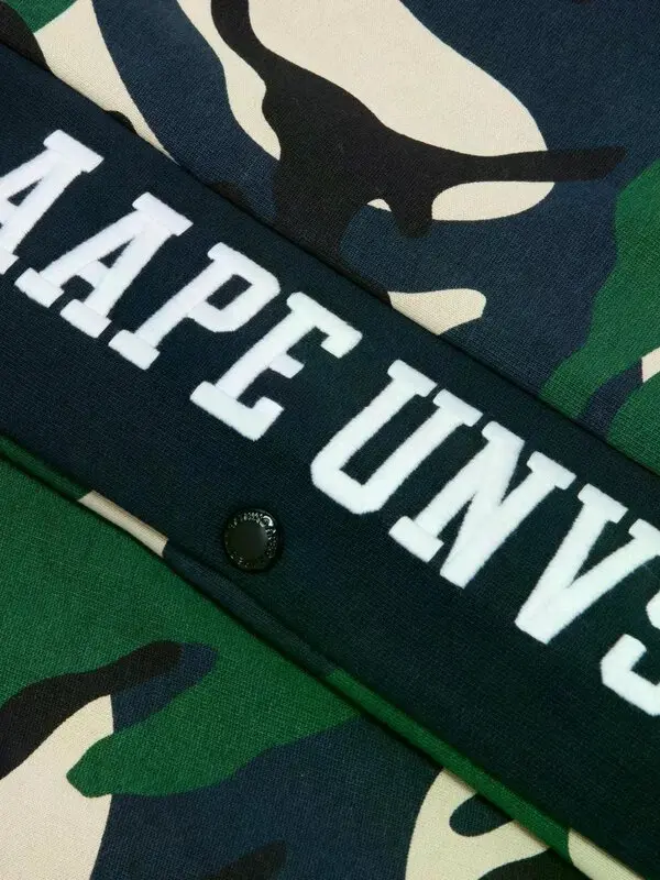 AAPE BY *A BATHING APE Moonface-patch Camouflage Track Pants - Green