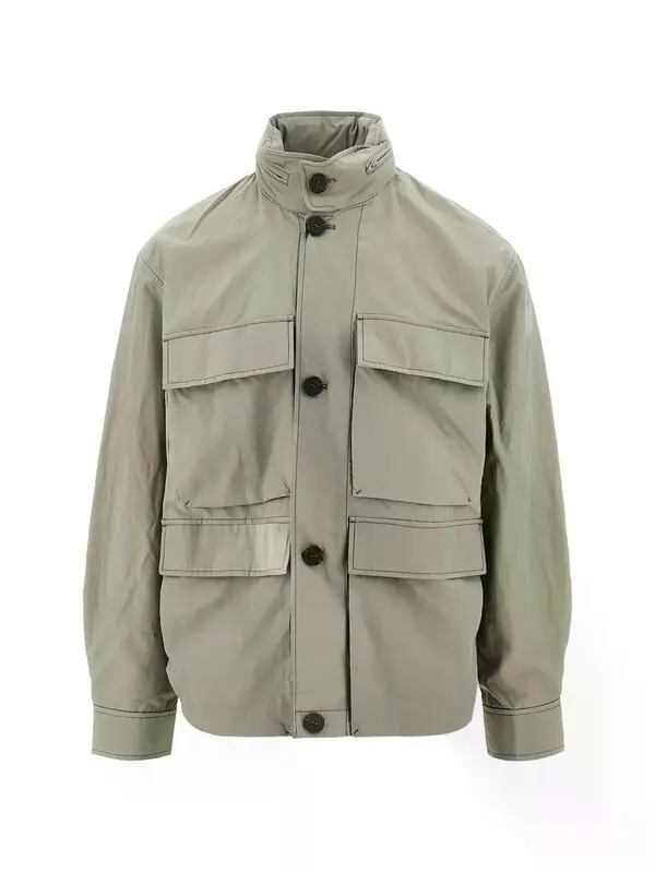 Emporio Armani Buttoned Jacket - Grey