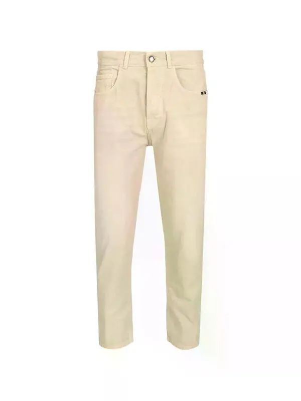 AMISH SUPPLIES Five-pocket Cotton Jeans - Neutrals