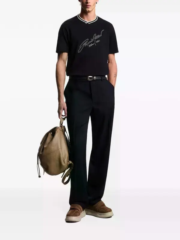 Emporio Armani Pleated Trousers - Blue