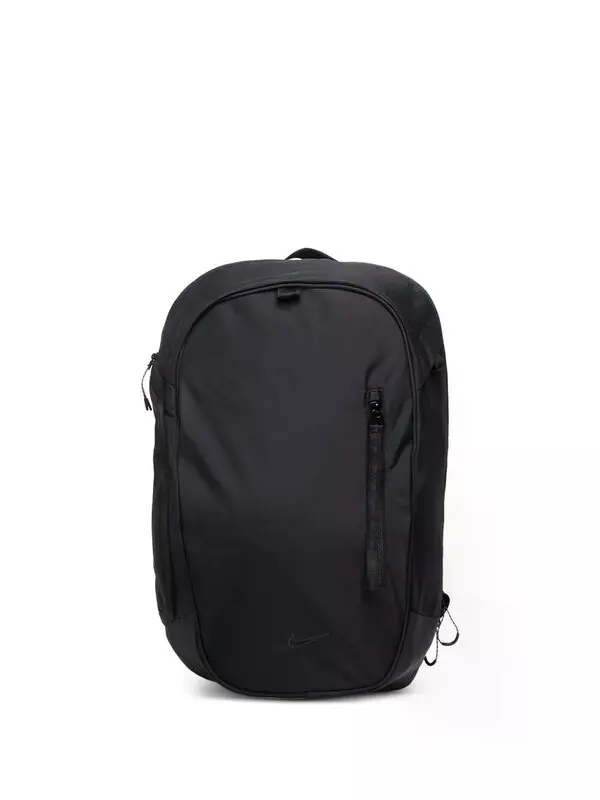 Nike Embroidered Swoosh Zip-fastening Backpack - Black