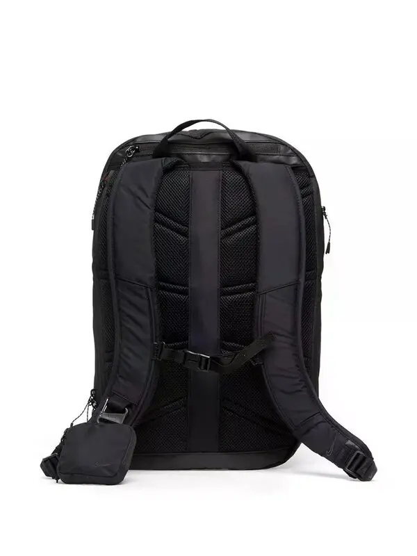 Nike Embroidered Swoosh Zip-fastening Backpack - Black