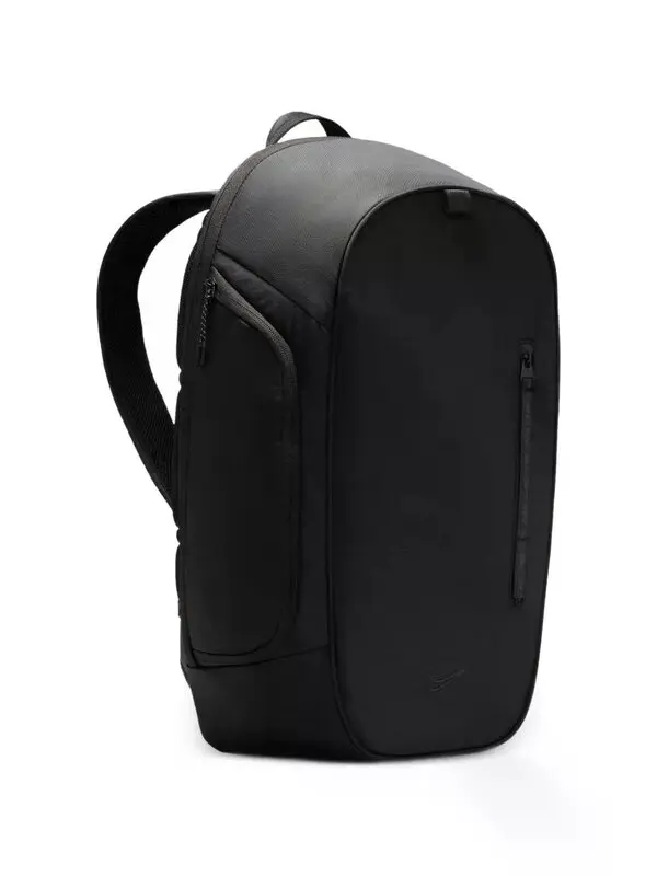 Nike Embroidered Swoosh Zip-fastening Backpack - Black