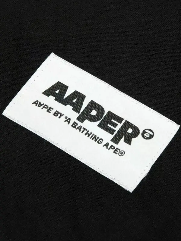 AAPE BY *A BATHING APE Graphic Crew Neck T-shirt - Black