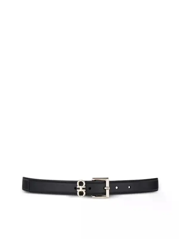 FERRAGAMO Gancini Buckle Leather Belt
