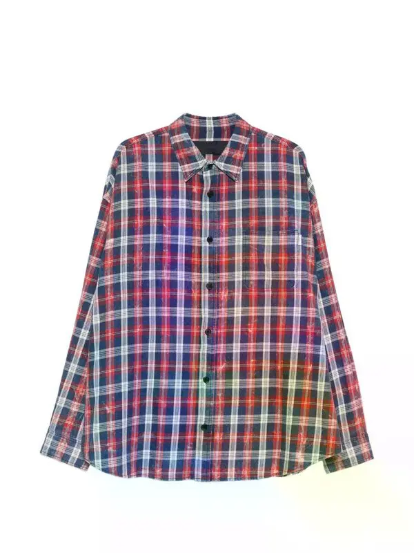 JUUN.J Checked Shirt - Blue