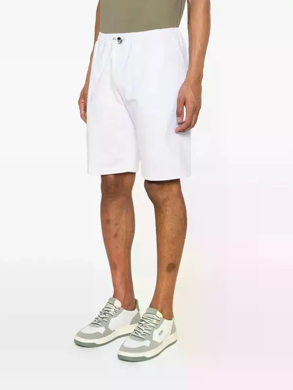 KIRED Pleated Drawstring Shorts - White