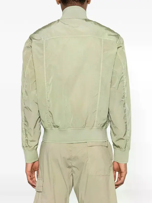 C.P. COMPANY Button-up Jacket With Lens Detail - Green