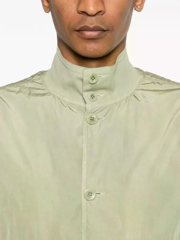 C.P. COMPANY Button-up Jacket With Lens Detail - Green