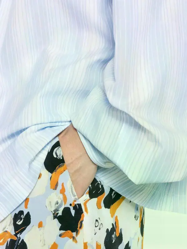 Marni Striped Long-sleeved Top - Blue