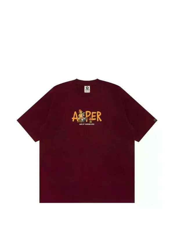 AAPE BY *A BATHING APE Camping Aaper 1 Crew-neck T-shirt