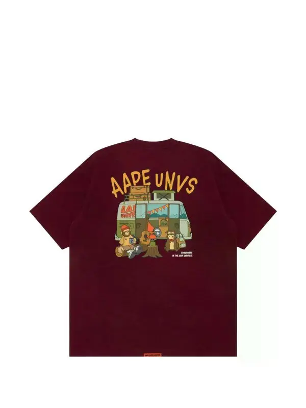 AAPE BY *A BATHING APE Camping Aaper 1 Crew-neck T-shirt