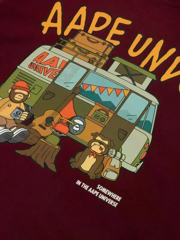 AAPE BY *A BATHING APE Camping Aaper 1 Crew-neck T-shirt