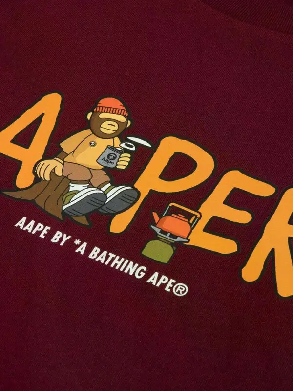 AAPE BY *A BATHING APE Camping Aaper 1 Crew-neck T-shirt