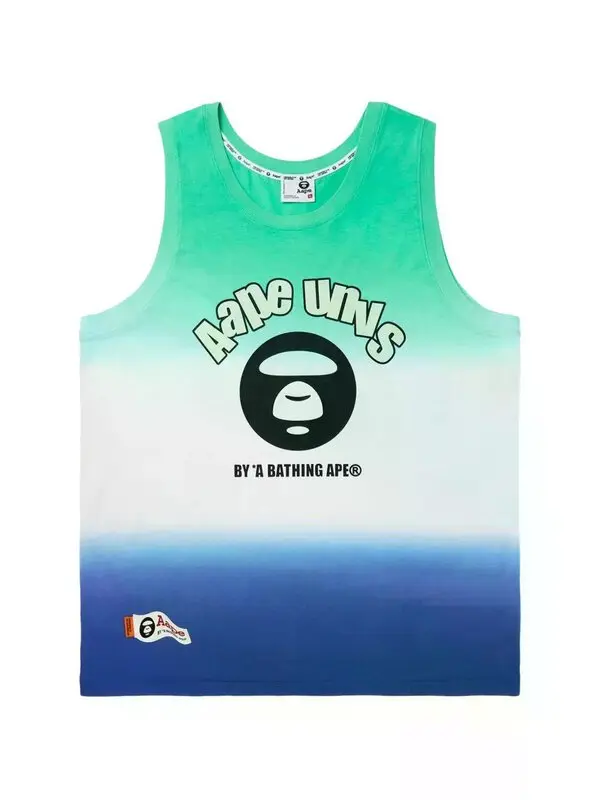 AAPE BY *A BATHING APE Moonface-printed Gradient Tank Top