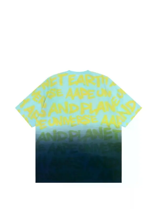 AAPE BY *A BATHING APE Moonface-logo Patterned T-shirt