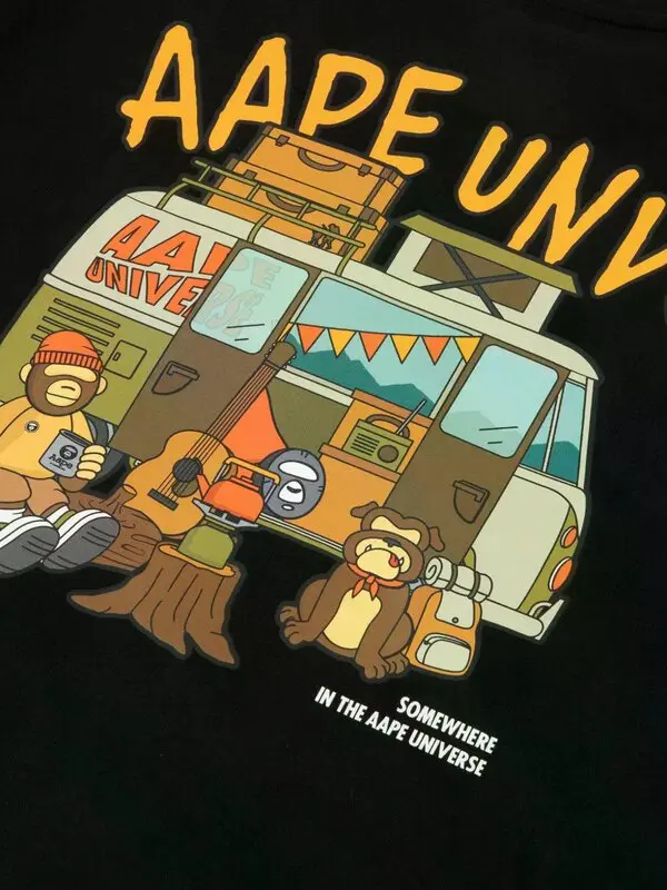 AAPE BY *A BATHING APE Graphic-print Crew-neck T-shirt