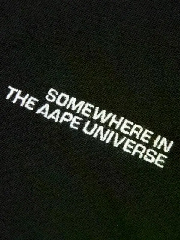 AAPE BY *A BATHING APE Moonface-patch T-shirt - Black