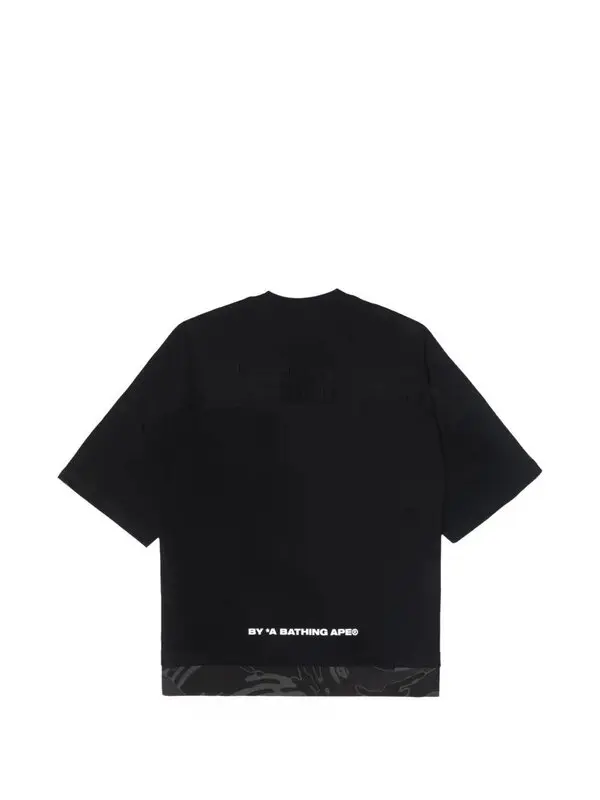 AAPE BY *A BATHING APE Moonface-patch T-shirt - Black