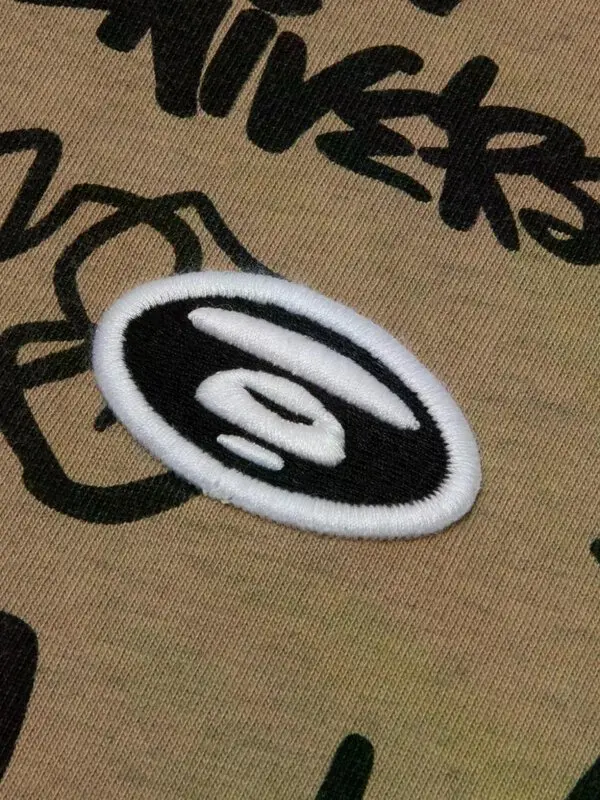 AAPE BY *A BATHING APE Fancy Graphic-print Crew-neck T-shirt - Neutrals
