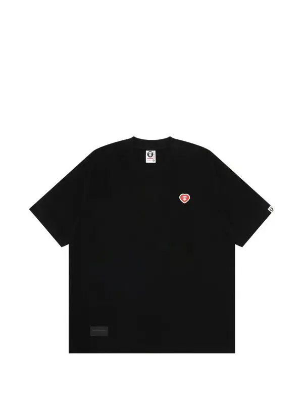 AAPE BY *A BATHING APE Moonface Heart-patch T-shirt