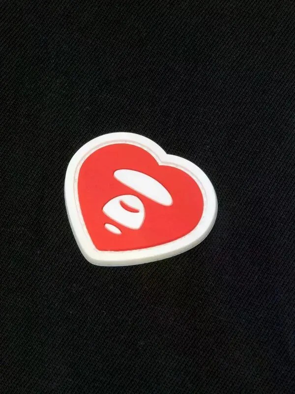 AAPE BY *A BATHING APE Moonface Heart-patch T-shirt