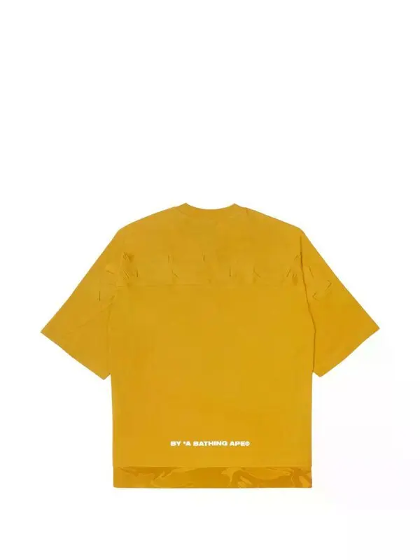 AAPE BY *A BATHING APE Moonface-patch T-shirt - Yellow