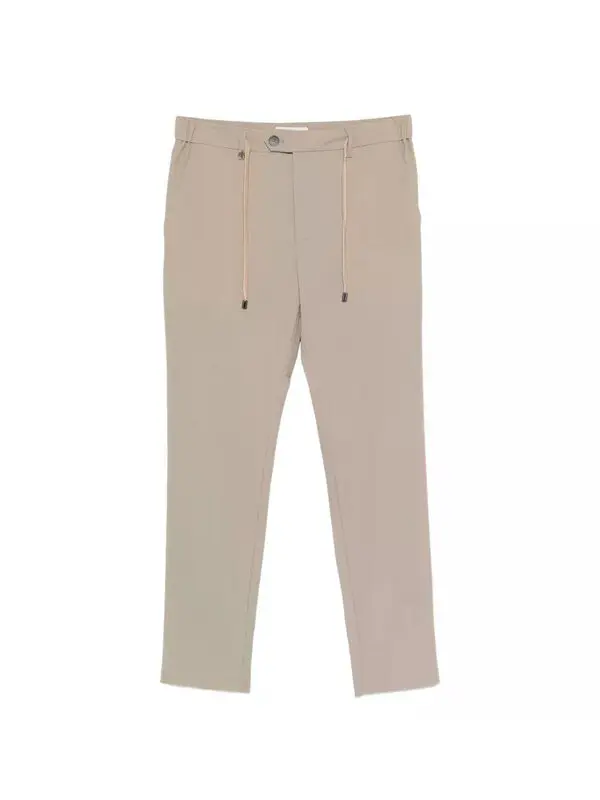 DISTRETTO 12 Drawstring Trousers - Neutrals