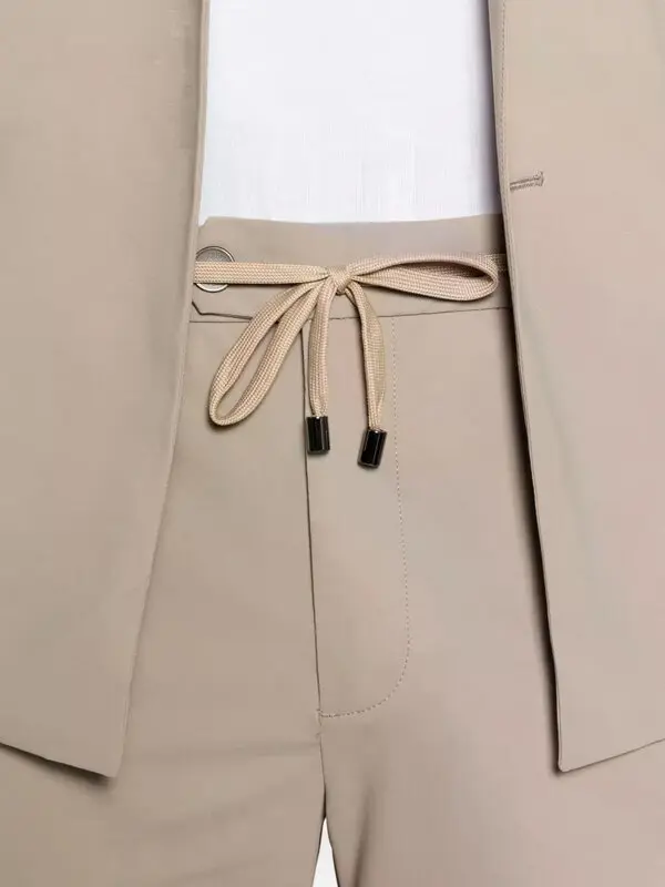DISTRETTO 12 Drawstring Trousers - Neutrals