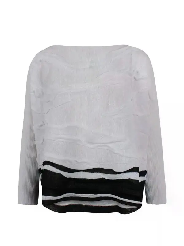 ROTATE BY BIRGER CHRISTENSEN Striped Boat-neck Sweater