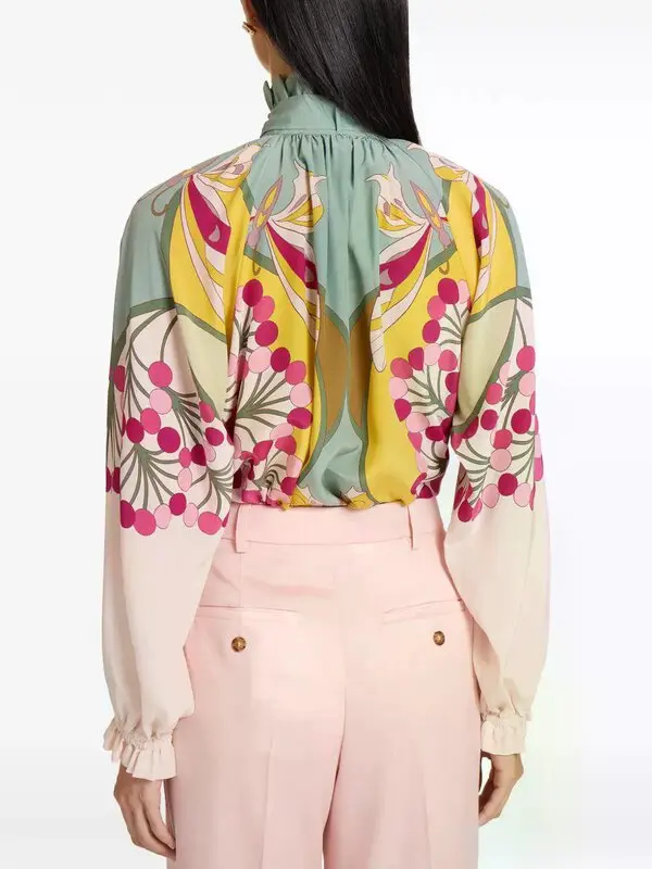 La DoubleJ Cerere Ruffled Pussy-bow Blouse